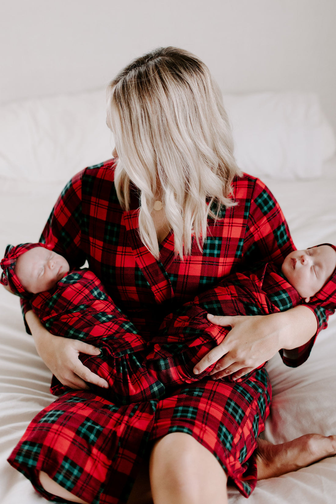 Christmas Plaid Swaddle and Hat Set – Milkmaid Goods